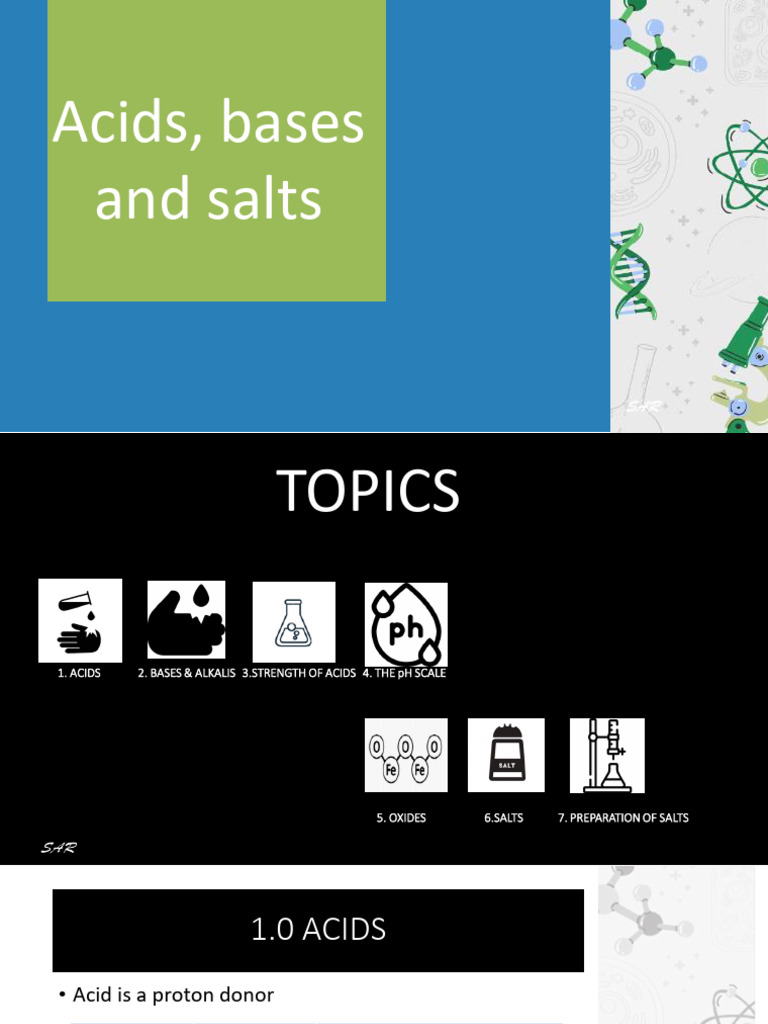 Acids Bases Salts | PDF | Hydroxide | Salt (Chemistry)