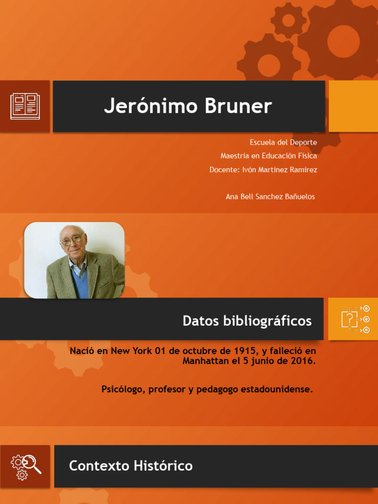 Jerónimo Bruner y la Revolución Cognitiva | PDF | Aprendizaje ...