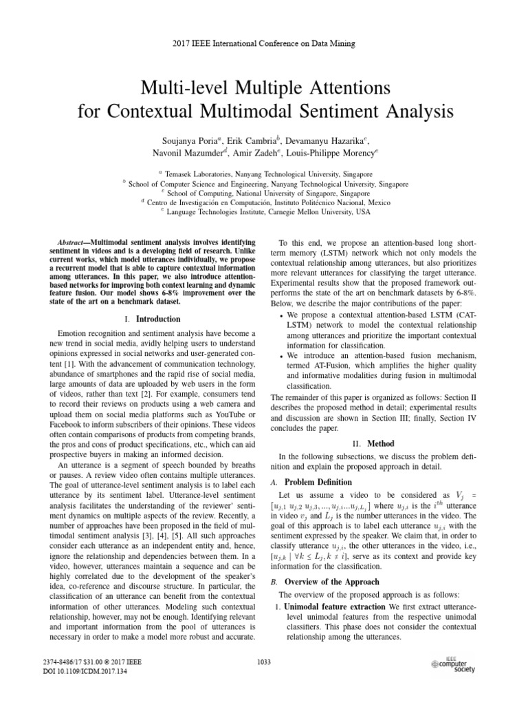 Poria 2017 | PDF | Cognitive Science | Applied Mathematics