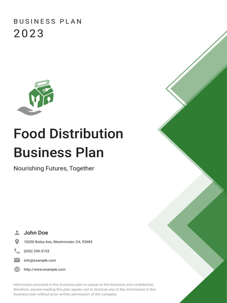 Food Distribution Business Plan | Download Free PDF | Marketing ...
