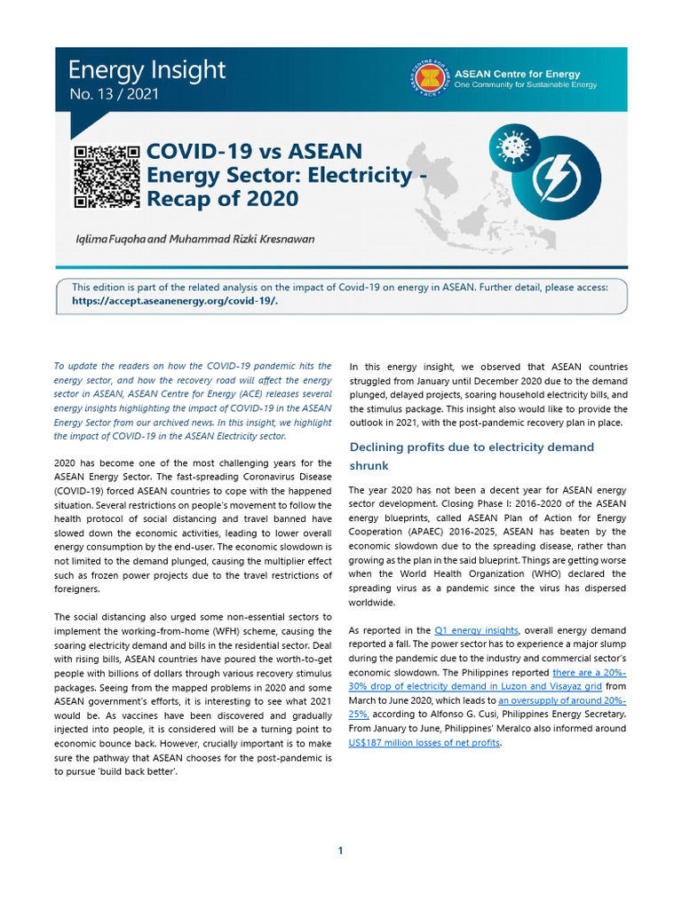 Energy Insight Recap 2020 - Electricity | PDF | Renewable Energy | Tariff