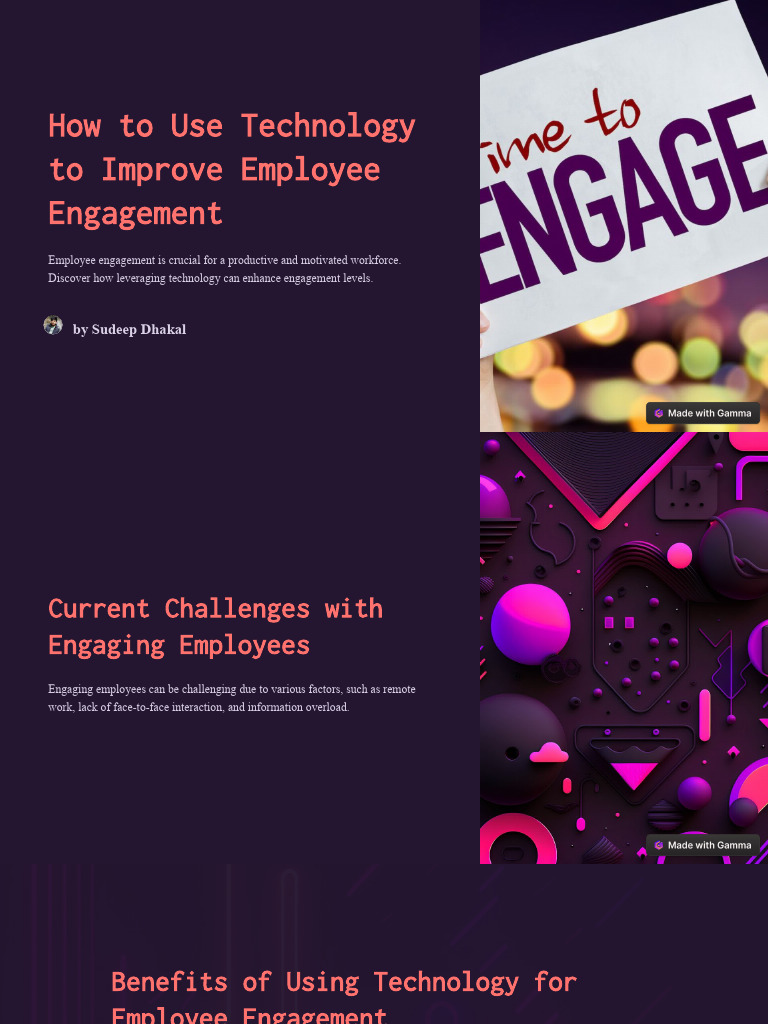 How To Use Technology To Improve Employee Engagement | PDF ... How To Use Technology To Improve Employee Engagement | PDF ...