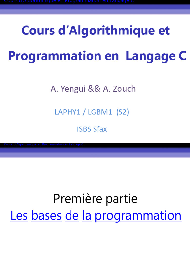 Introduction à la Programmation en C | PDF | Structure de contrôle | C (Langage de programmation)