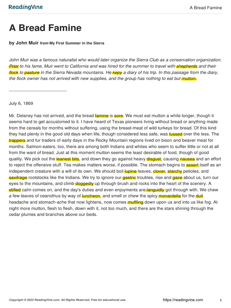 A-Bread-Famine-passage | PDF