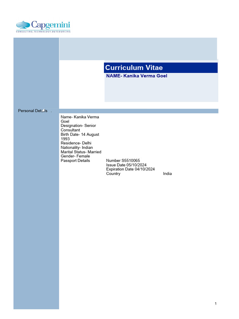 CG Resume Kanika | PDF | Computing