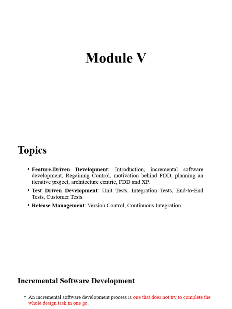 Module V | PDF | Software Testing | Version Control Module V | PDF | Software Testing | Version Control