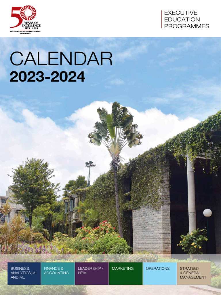 Iimb Programme Calendar | Download Free PDF | Analytics | Artificial ...