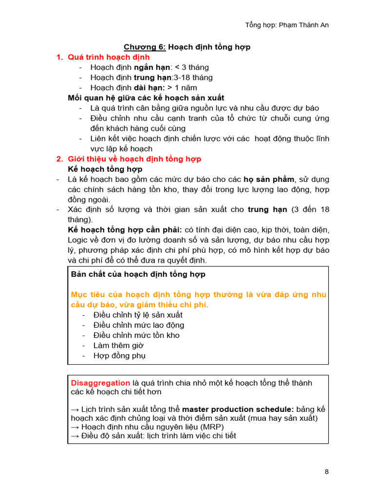 (QLSX) LÝ THUYẾT | PDF