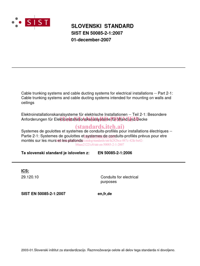 Sist en 50085 2 1 2007 | PDF