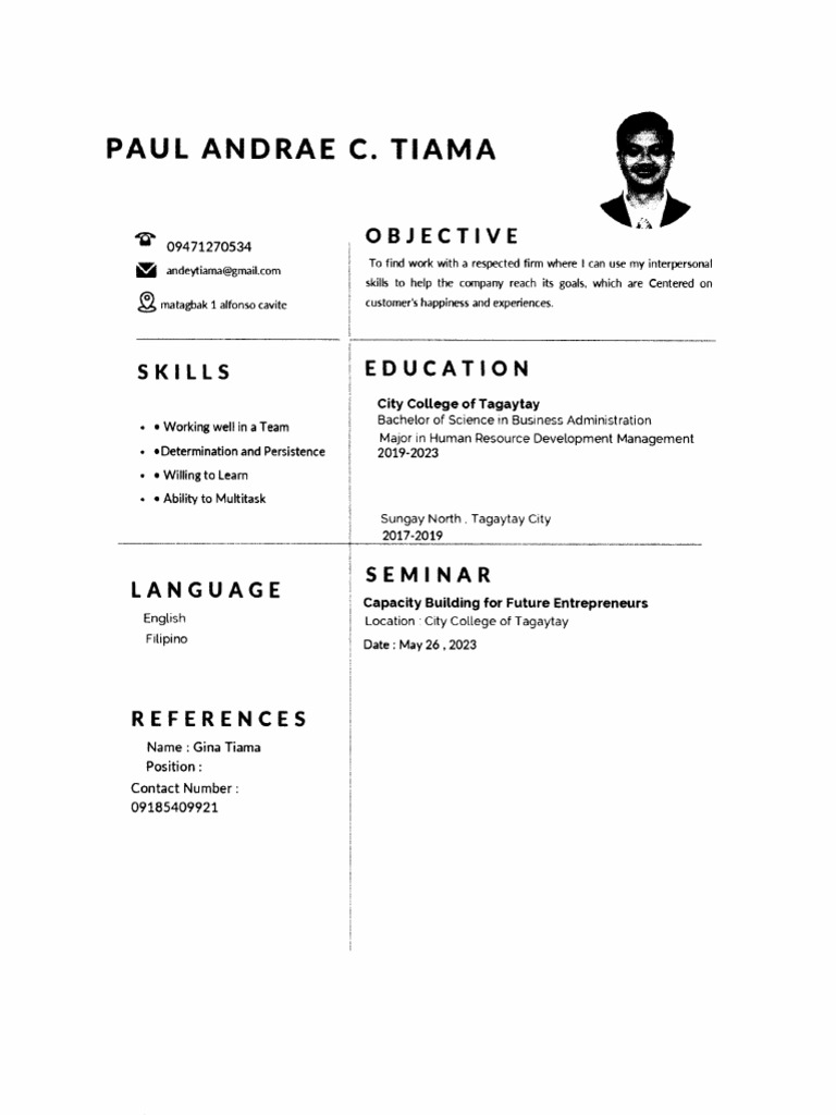 Andre Resume | PDF