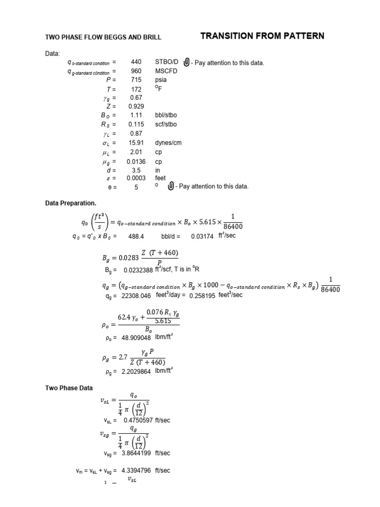 Two Phase Flow Analysis: Beggs & Brill | PDF