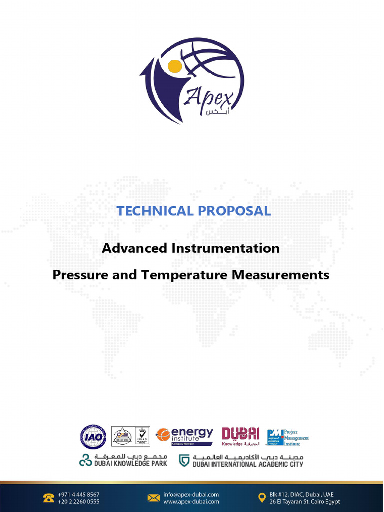 Advanced Instrumentation Pressure And Temperature Measurements