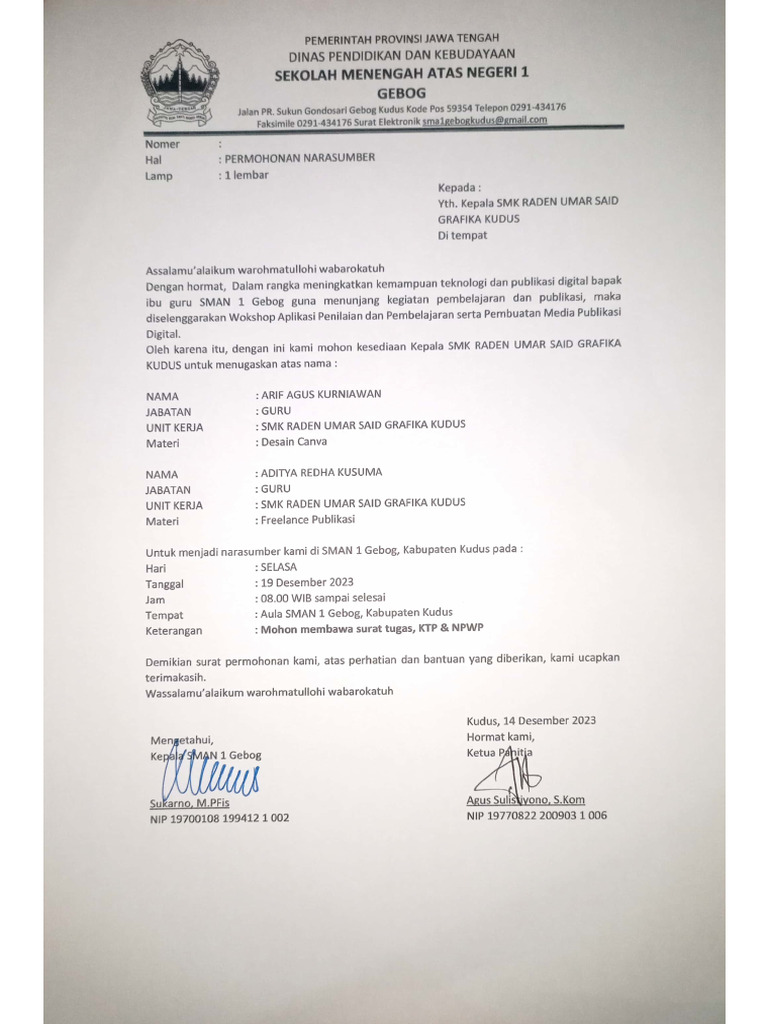 Surat Narsum Grafika | PDF