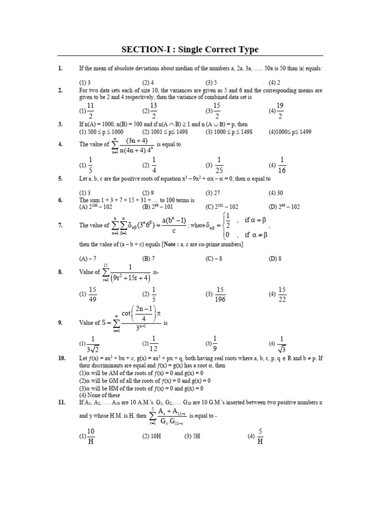 Statistical Problems and Solutions | PDF | Variance | Mean