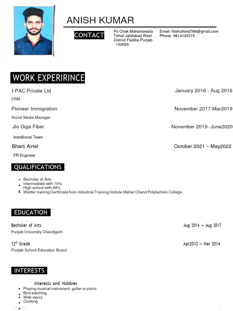 My New CV | PDF