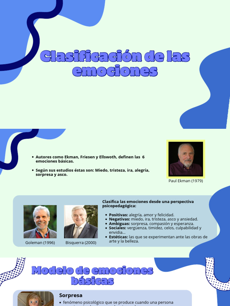 Clasificación de Las Emociones | PDF | Las emociones | Temor