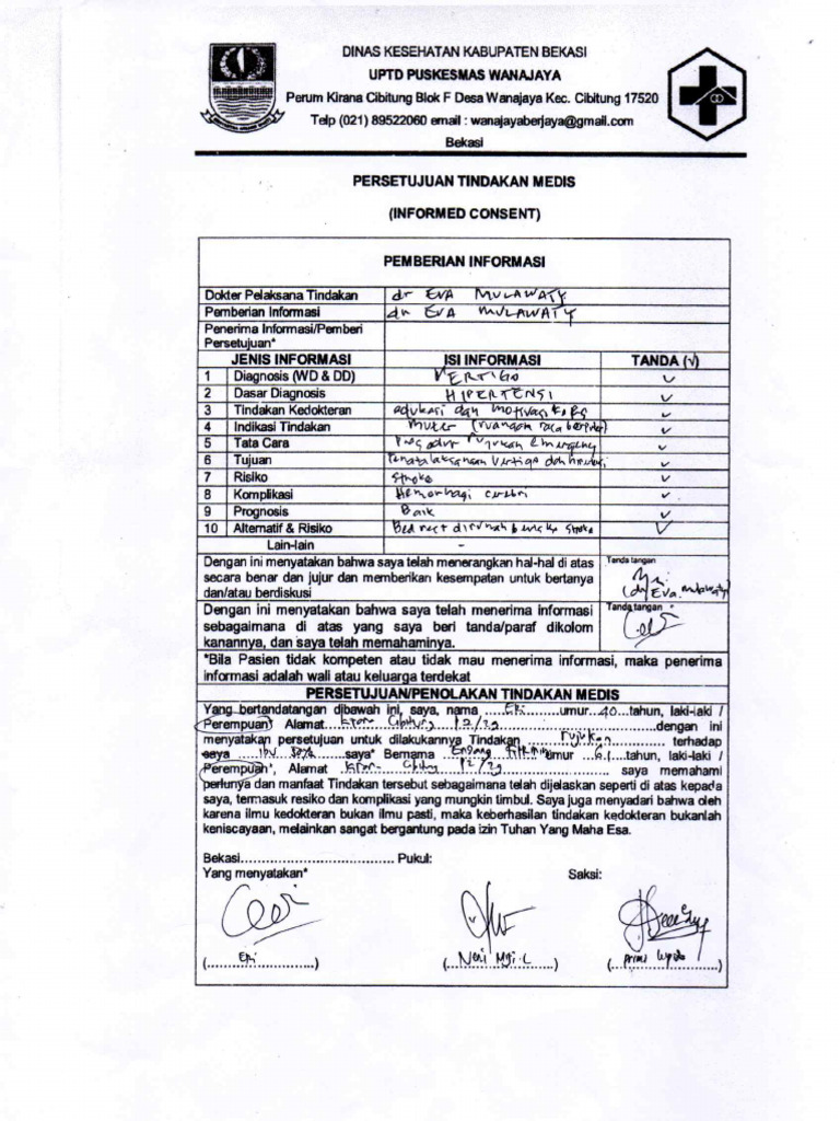 3 7 1 a SURAT PERSETUJUAN RUJUKAN DAN INFORMED CONSENT 2 | PDF