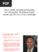 Hall, 1973, Encoding and Decoding in The Television Discourse | PDF ...