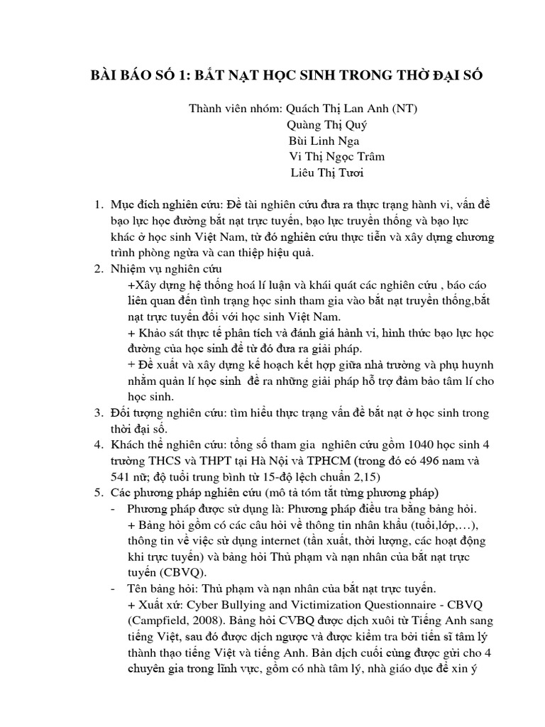 bài tập nhóm 1 - PPNC | PDF