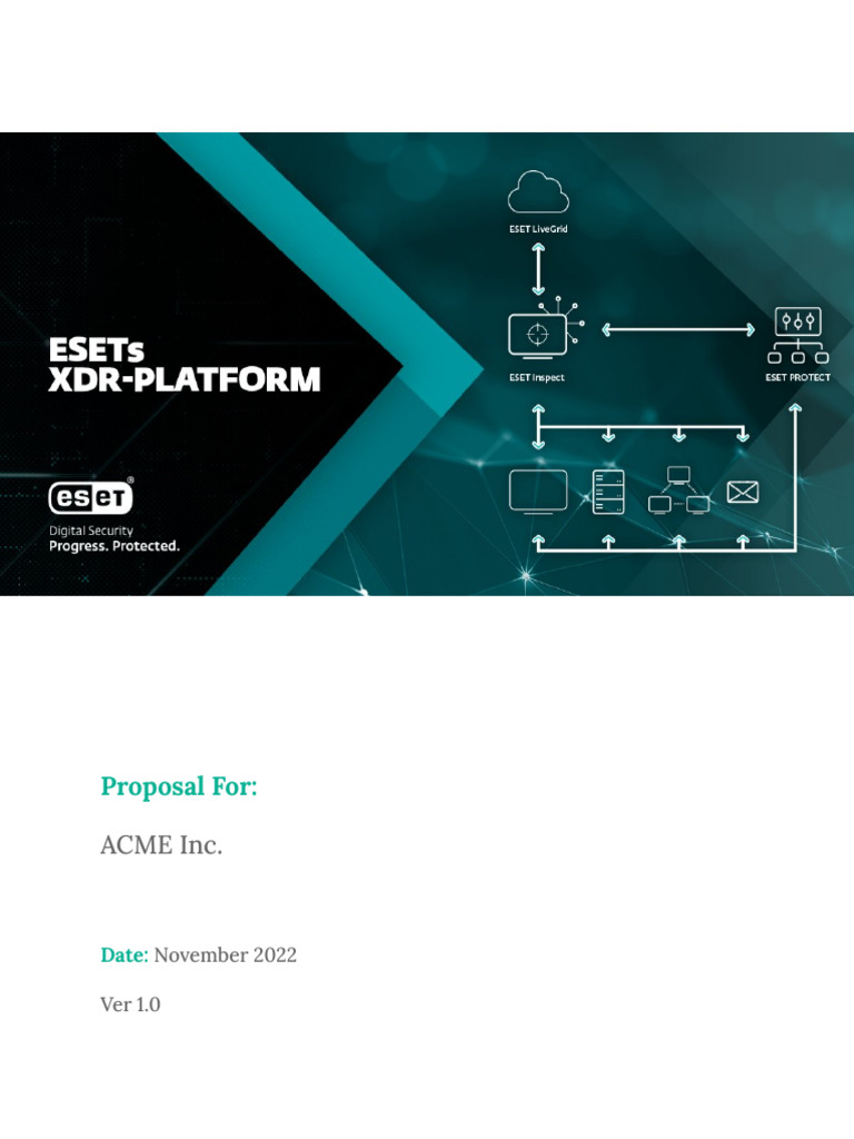 ESET PROTECT Advanced - Proposal v1.0 | PDF | Malware | Microsoft Windows