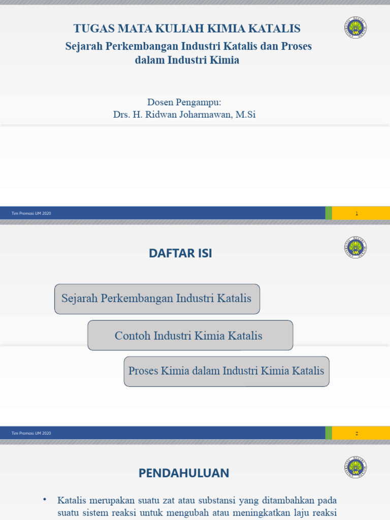 Tugas Kimia Katalis 1 | PDF