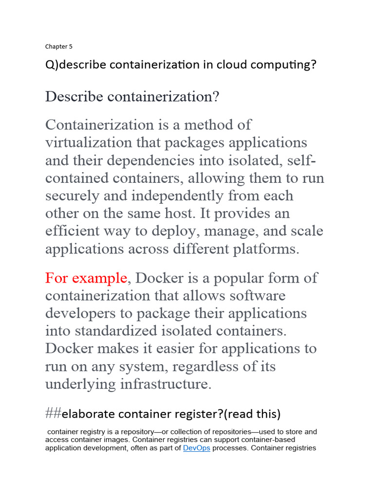 Chapter 5 CCD | PDF | Cloud Computing | Computer Networking