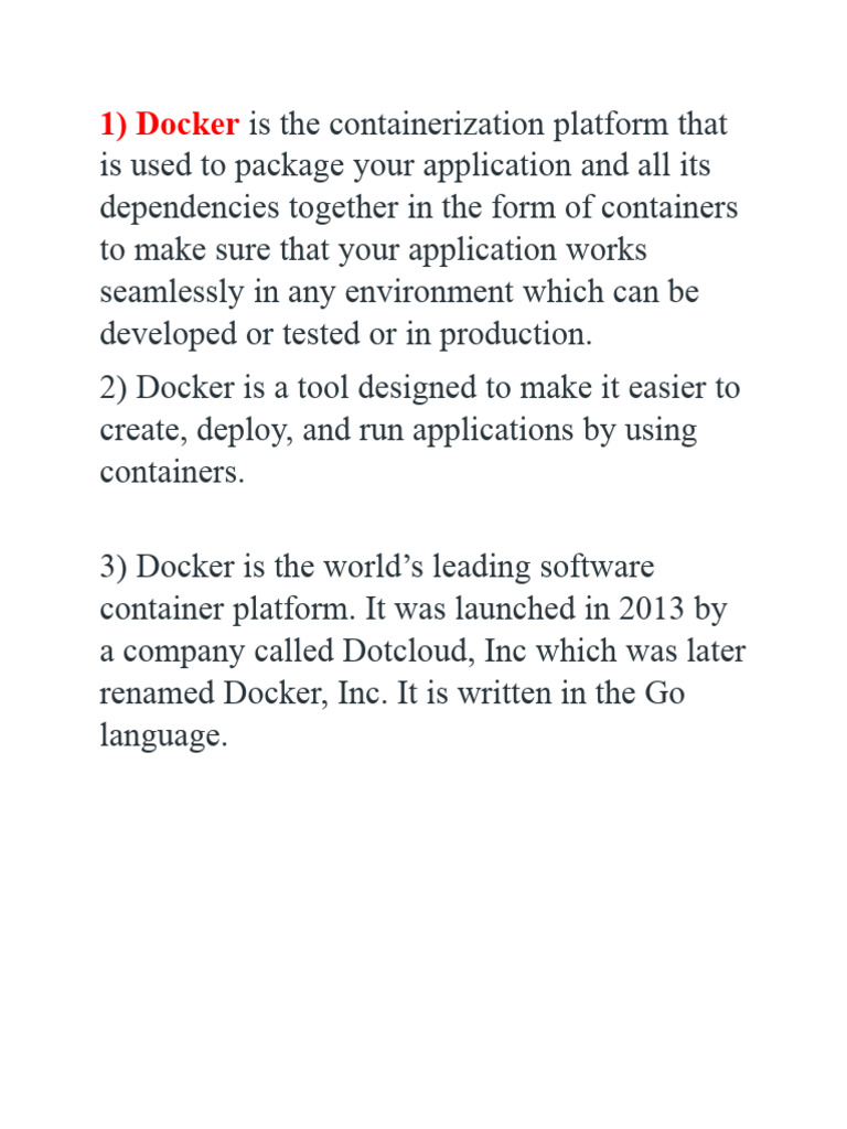 Docker | PDF | Cloud Computing | Representational State Transfer