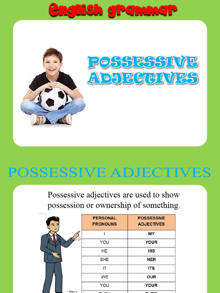 Unit 14-Possessive Adjectives | PDF | Human Communication | Language ...