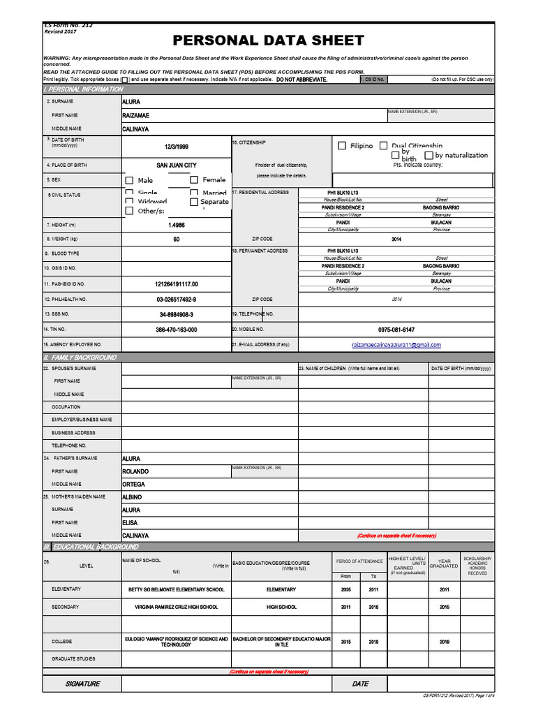 CDW Profile | PDF | Child Care | Affidavit