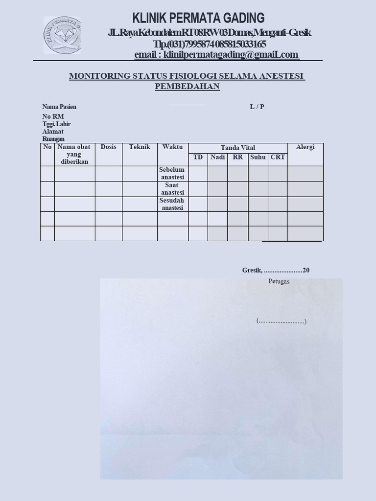Monitoring Fisiologi Anestesi | PDF