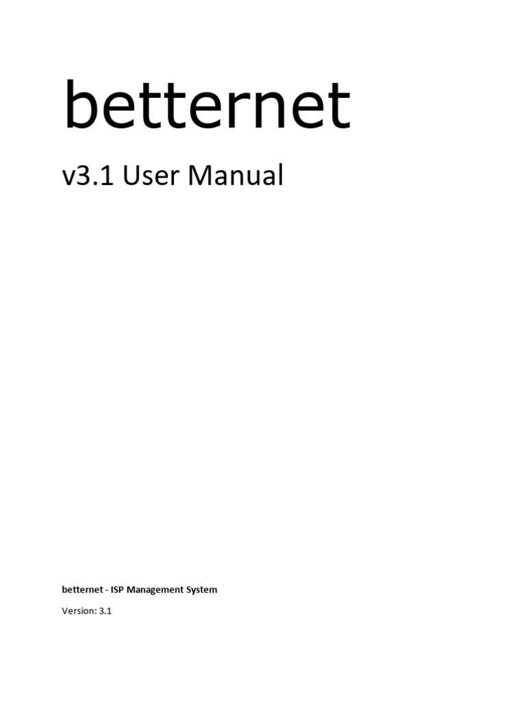 Betternet v3 User Manual | PDF