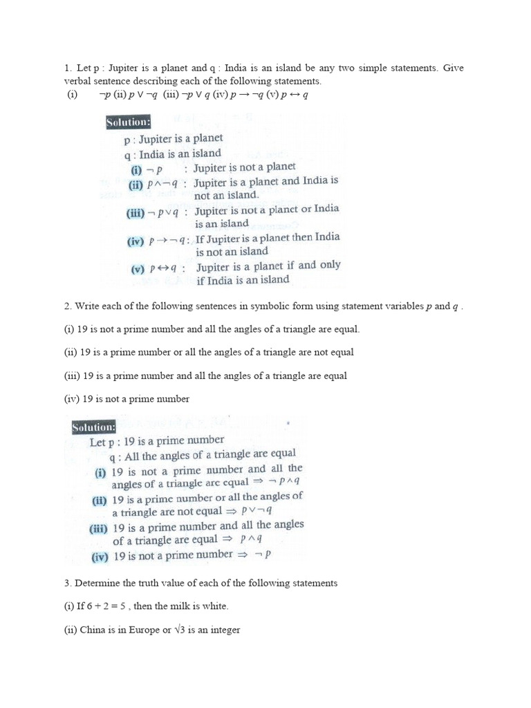 Discrete QB Unit 1 With Sol | PDF