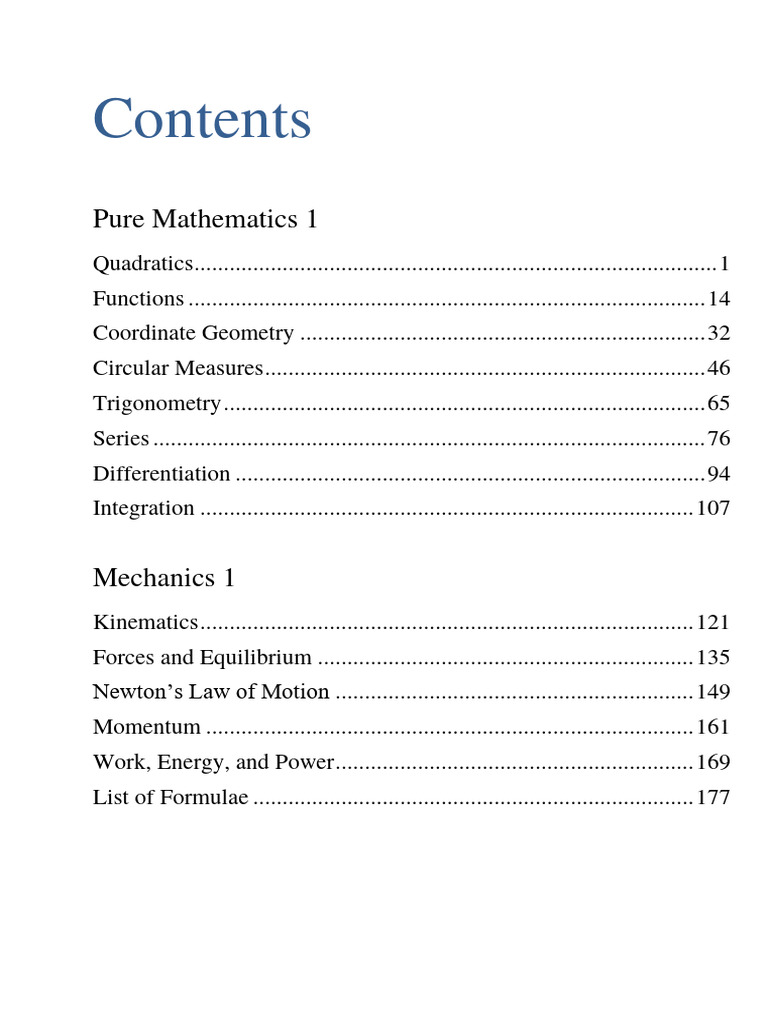 Pure Mathematics 1 Compiled Worksheets | PDF