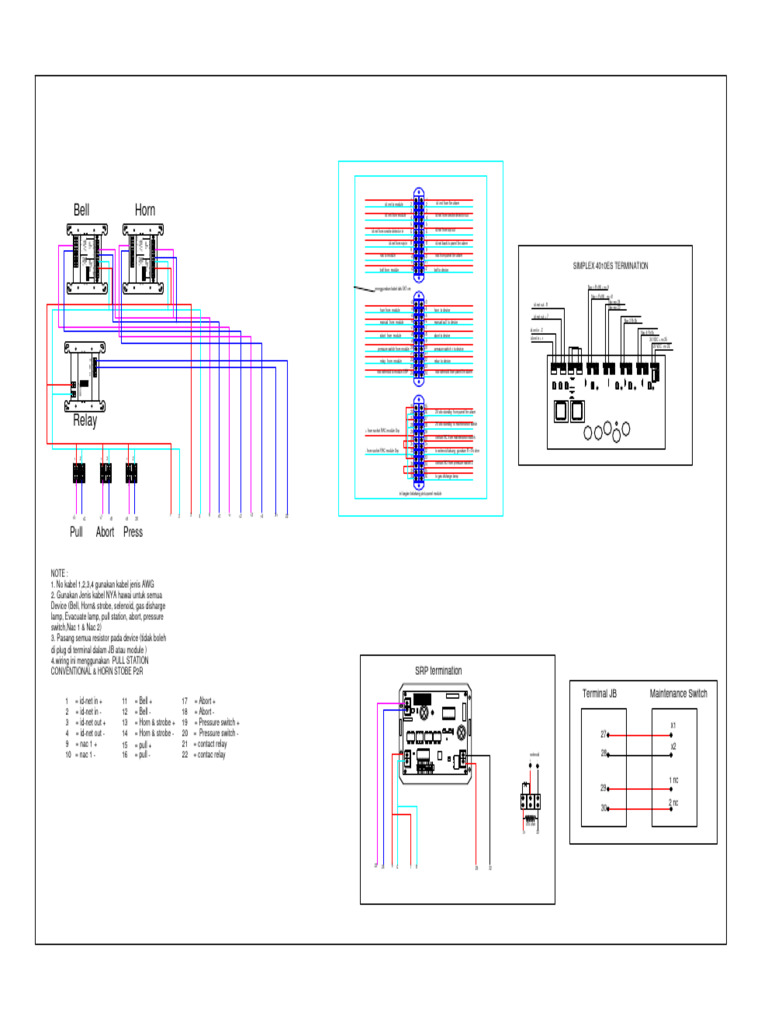 Standart Wiring Simplex 4010 ES | PDF | Relay | Switch