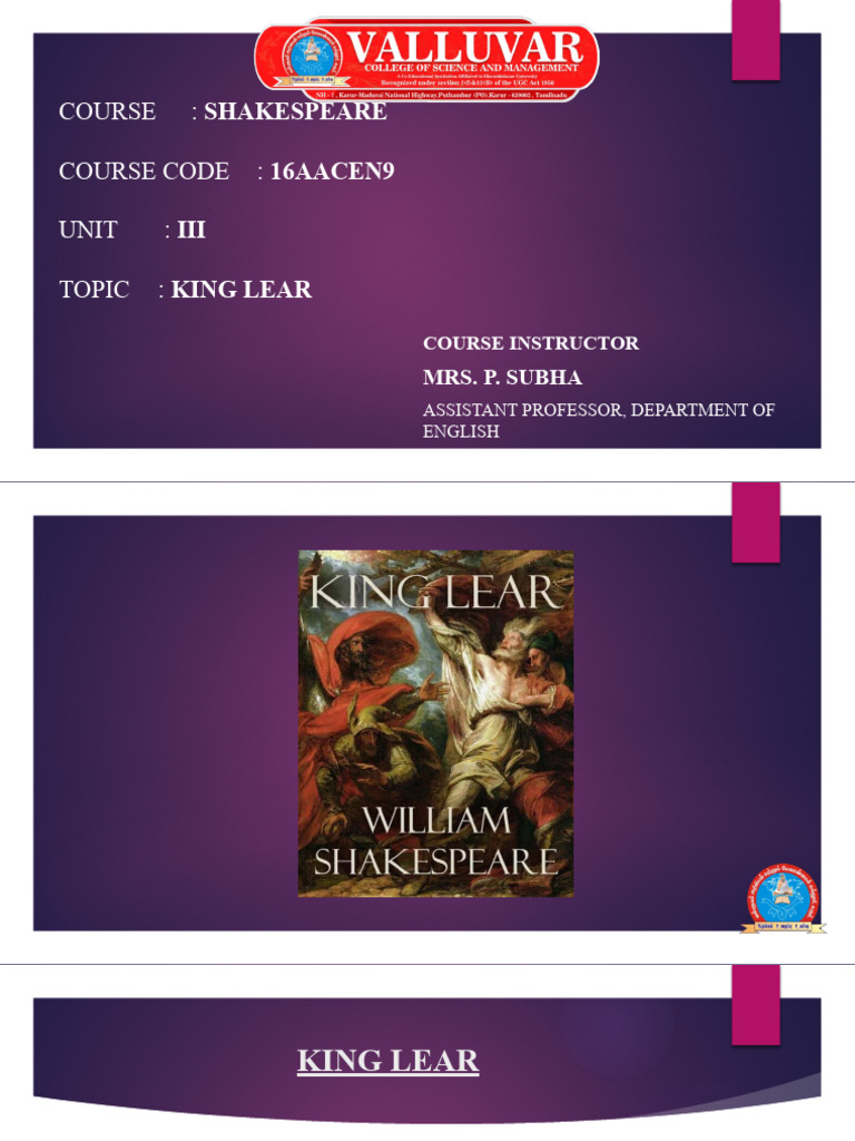King Lear | PDF | King Lear