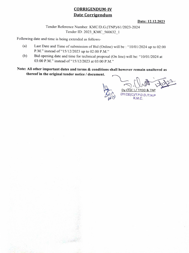 Corrigendum IV | PDF