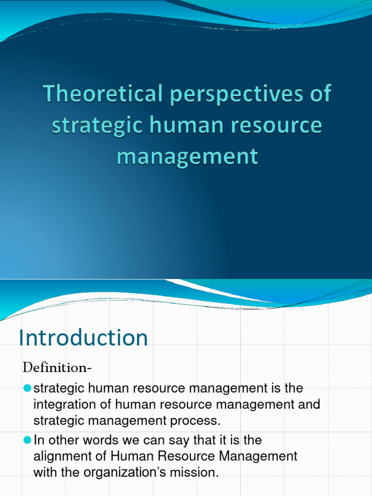 Theoretical Background | PDF | Human Resource Management | Behavior