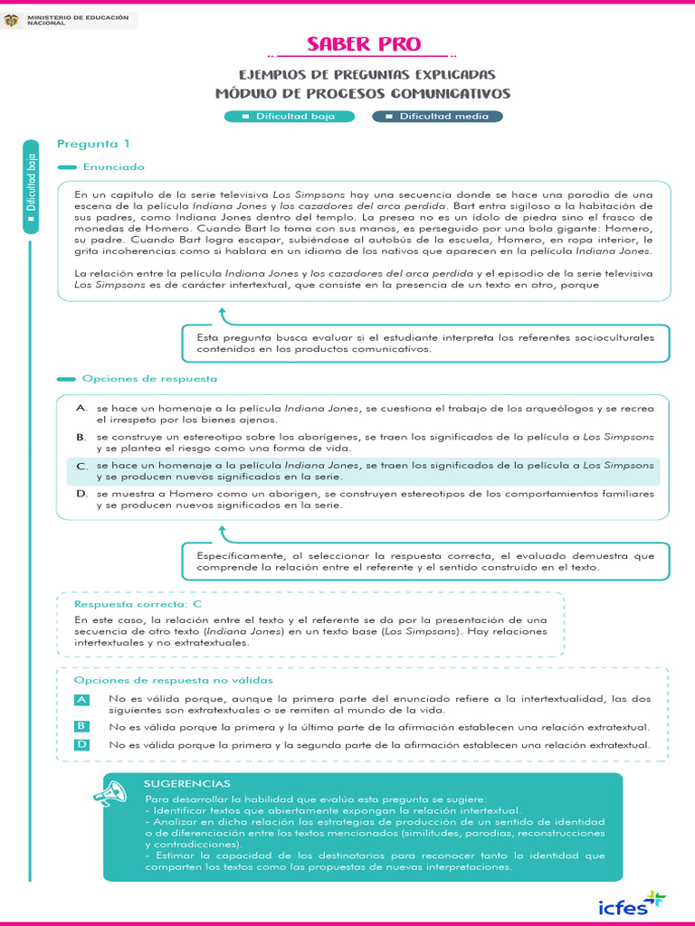 01 - Procesos - Comunicativos - Preguntas Explicadas Procesos Comunicativos Saber Pro | PDF ...