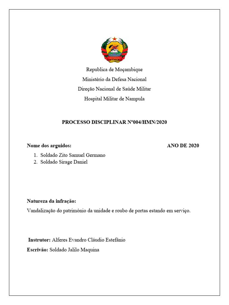 Capa Do Processo | Download grátis PDF | Justiça | Crime e Violência