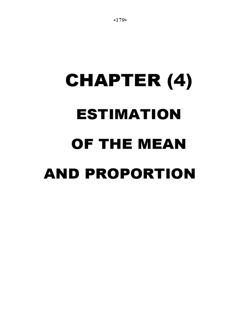 CH04 | PDF | Confidence Interval | Estimator