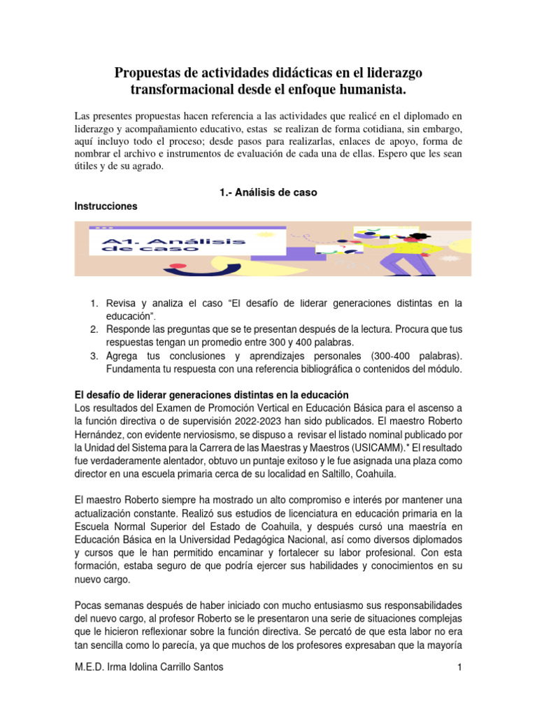 DASARROLLO DE LAS ACTIVIDADES DIDตCTICAS | PDF