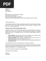 IRS Penalty Abatement Request Samples | PDF | Internal Revenue Service ...