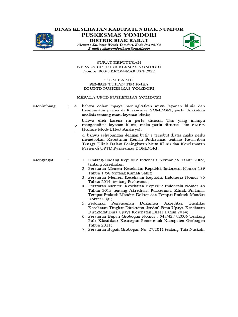 5111 SK Tim FMEA | PDF