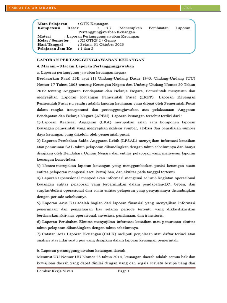 Lembar Kerja Siswa 12 OTKP 2 | PDF