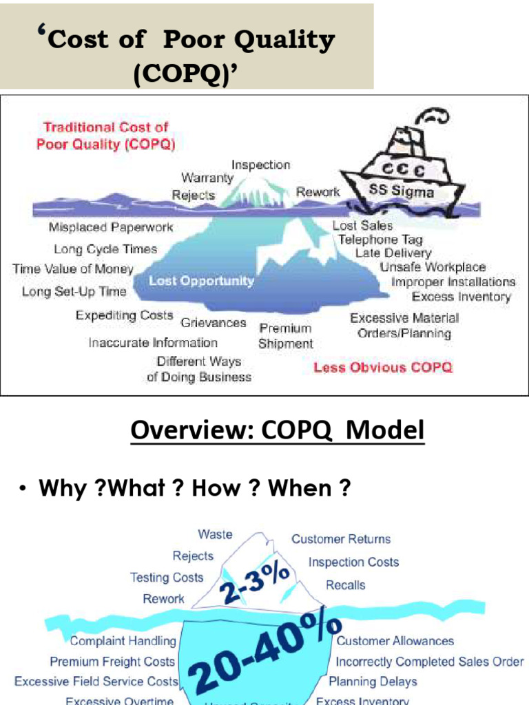 COPQ | PDF | Reliability Engineering | Business Process