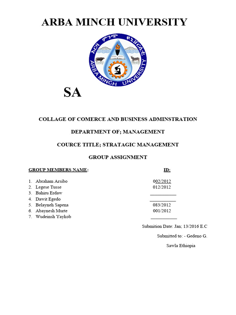 Stratagic Management Assignment | PDF