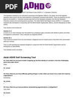 Adhd Questionnaire ASRS111 | PDF | Attention Deficit Hyperactivity ...