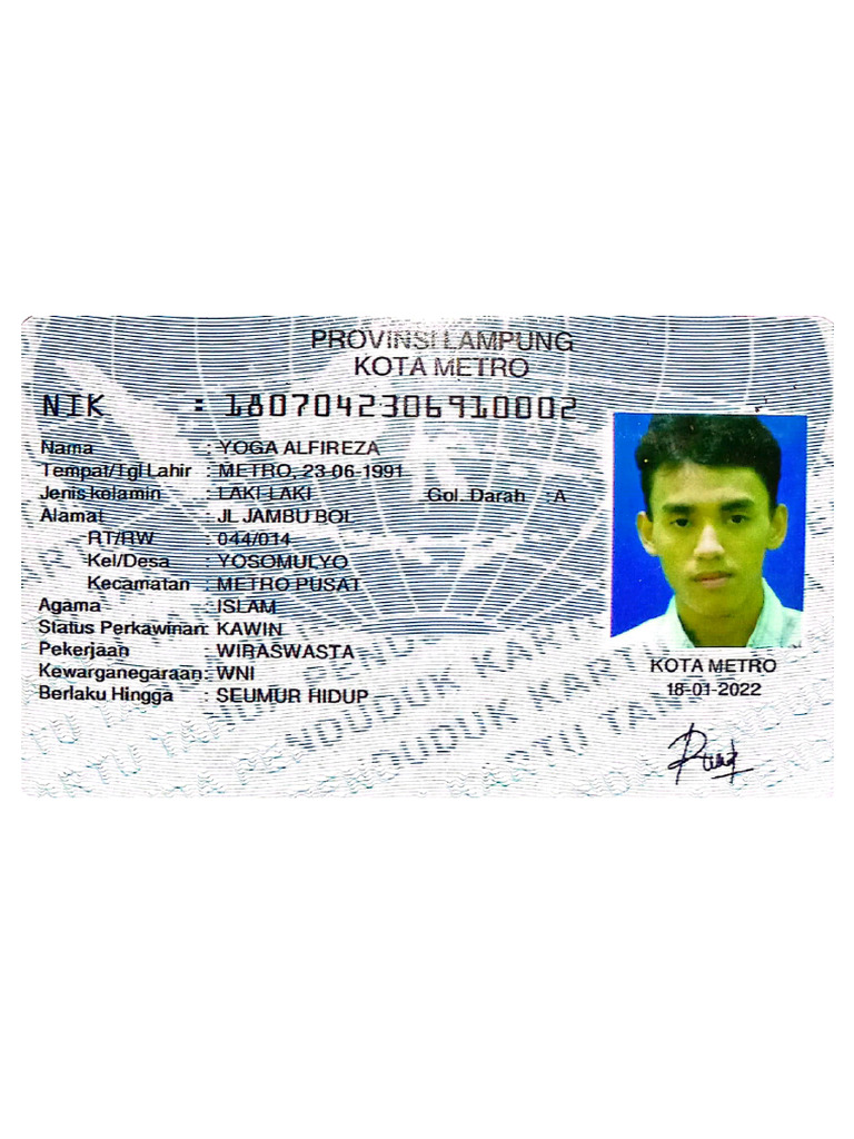 KTP&CV Kepala LPK | PDF