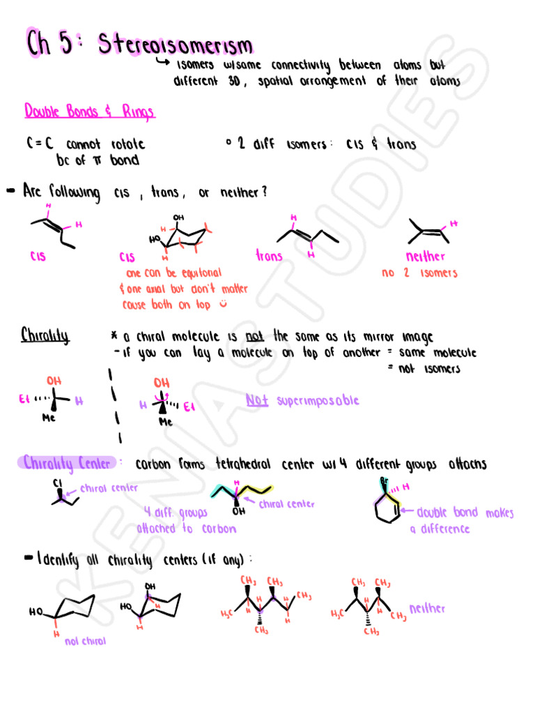 Chapter 5 Stereoisomers | PDF