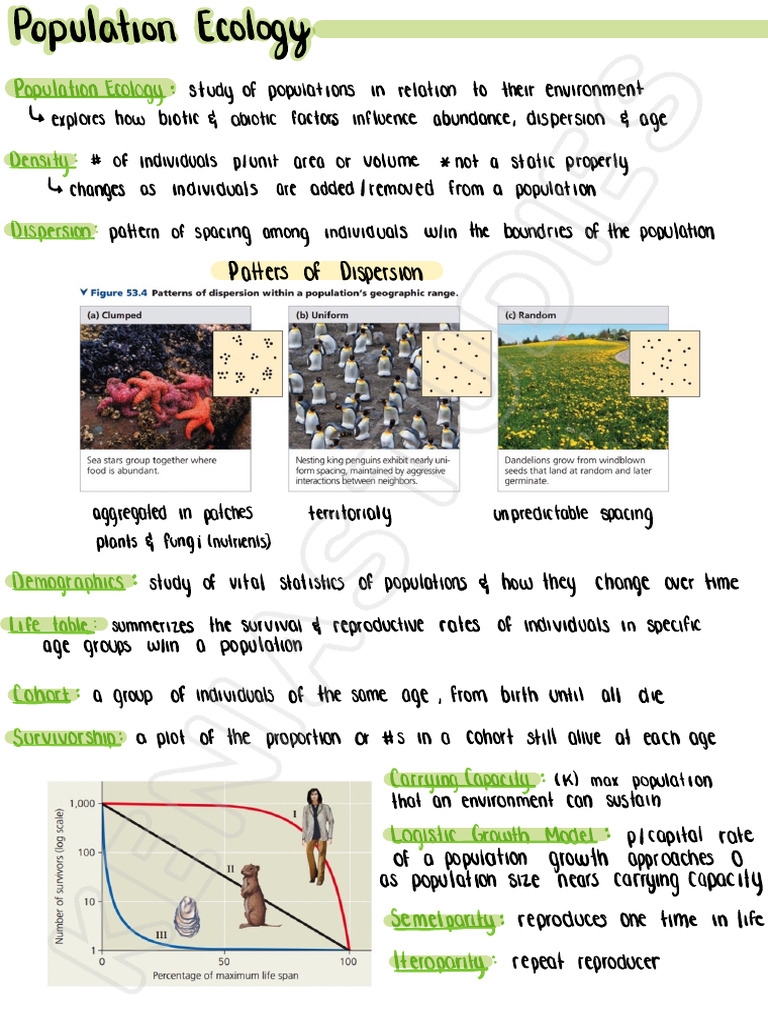 CH 53 - Population Ecology | PDF | Ecology | Biological Dispersal